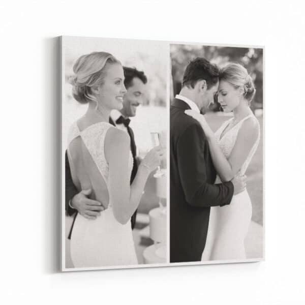 2 Photo Collage Square Canvas - Canvas Works