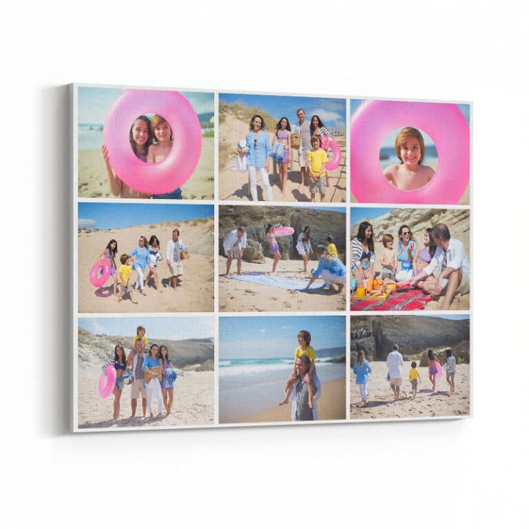 9 Photo Collage Landscape Canvas - Canvas Works